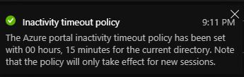 Configuring Azure Portal Directory-level inactivity timeout ...